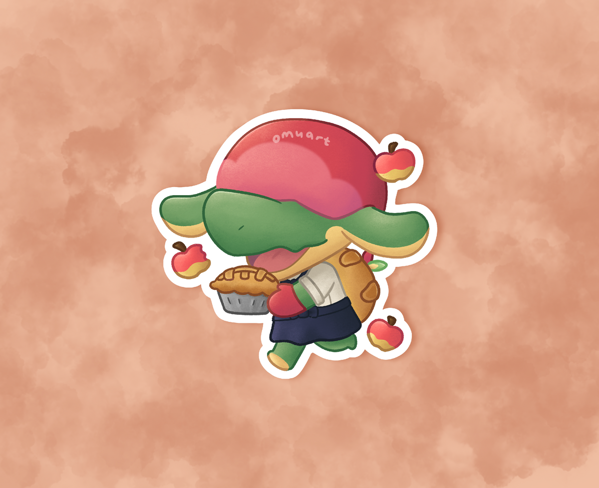 #842 AC Appletun Sticker - Matte, Vinyl – Kyotatsu