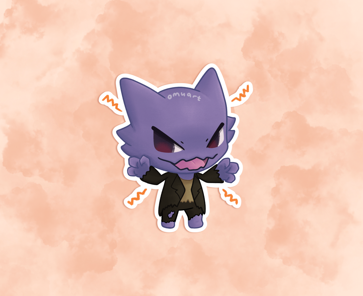 #093 AC Haunter Sticker - Matte, Vinyl – Kyotatsu