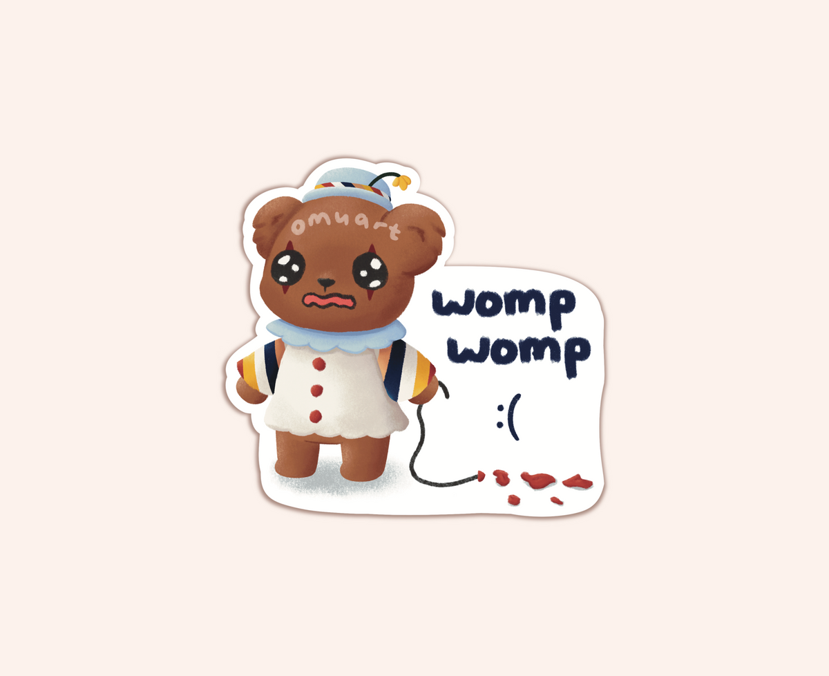 Womp Womp Bear Sticker – Kyotatsu