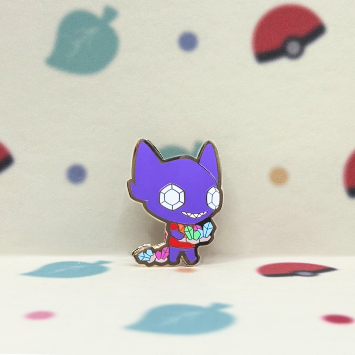 #302 Sableye Enamel Pin – Kyotatsu